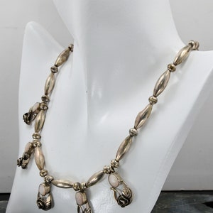 Cecil Sanders Signed Native American Navajo Sterling Silver Bead ...