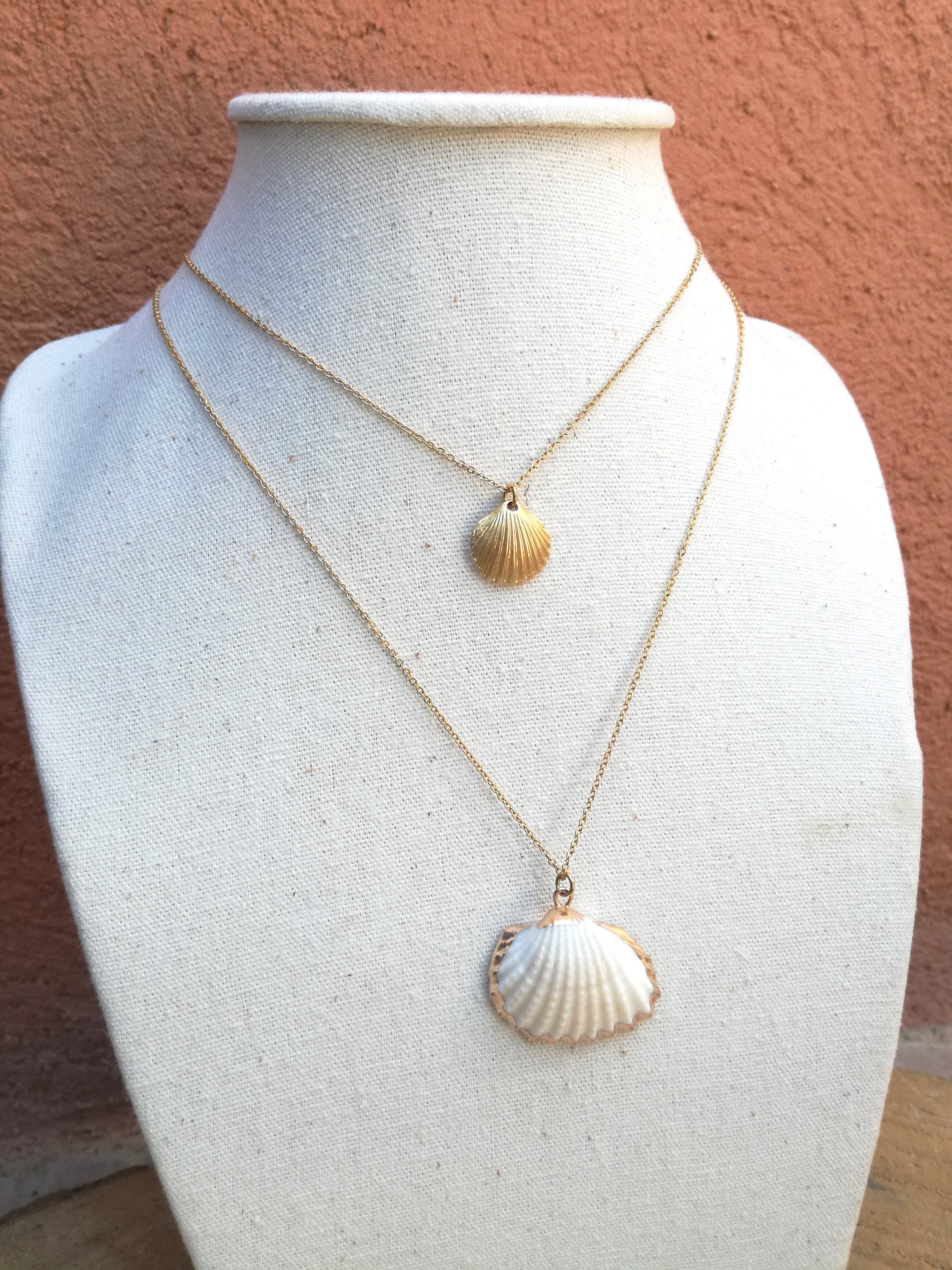 Collar s // shell // stainless steel | Etsy