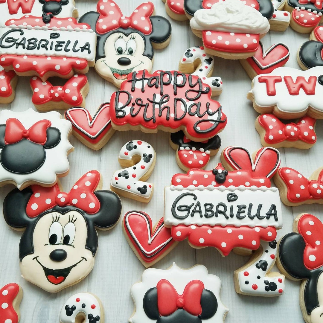 Minnie Mouse Cookies - Etsy