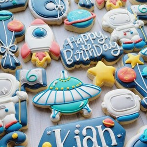 Outer Space Birthday Cookies - Etsy