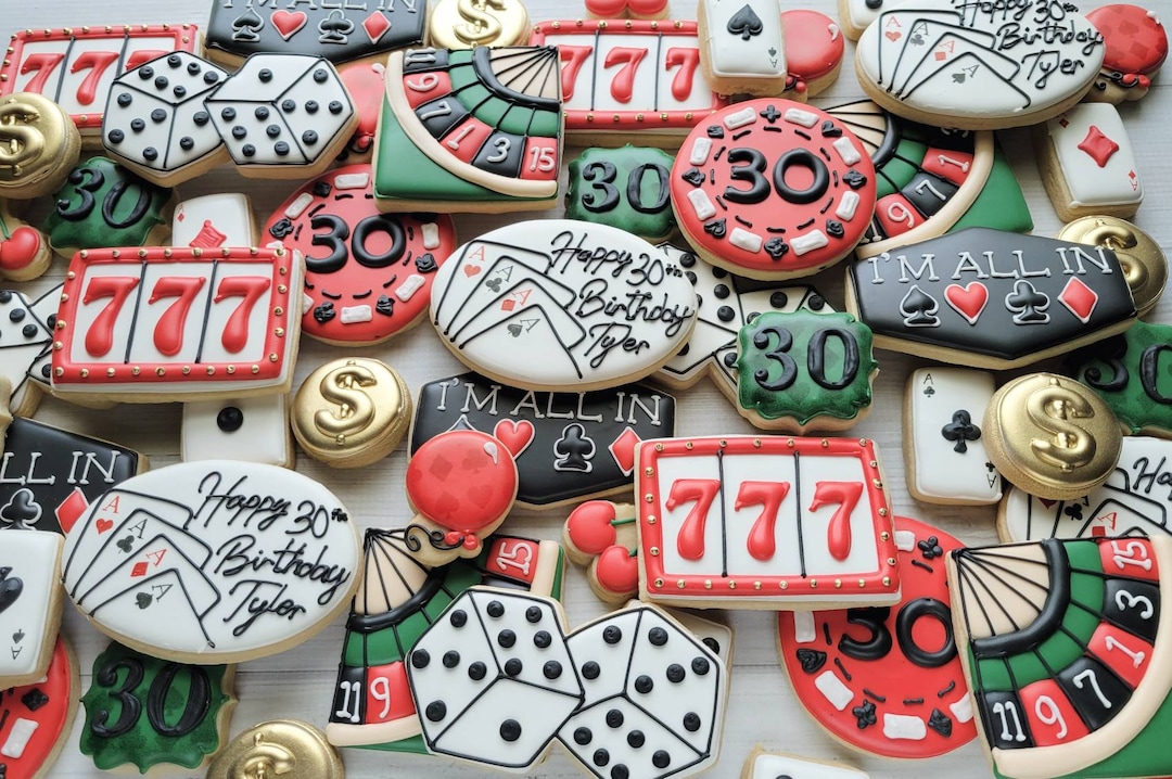 Casino Theme Cookies - Etsy