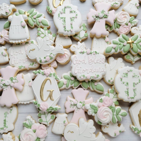 Baptism Cookies - Etsy