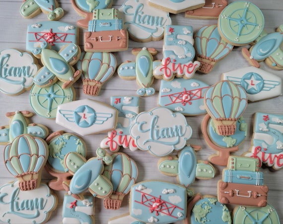 Vintage Travel Cookies - Etsy