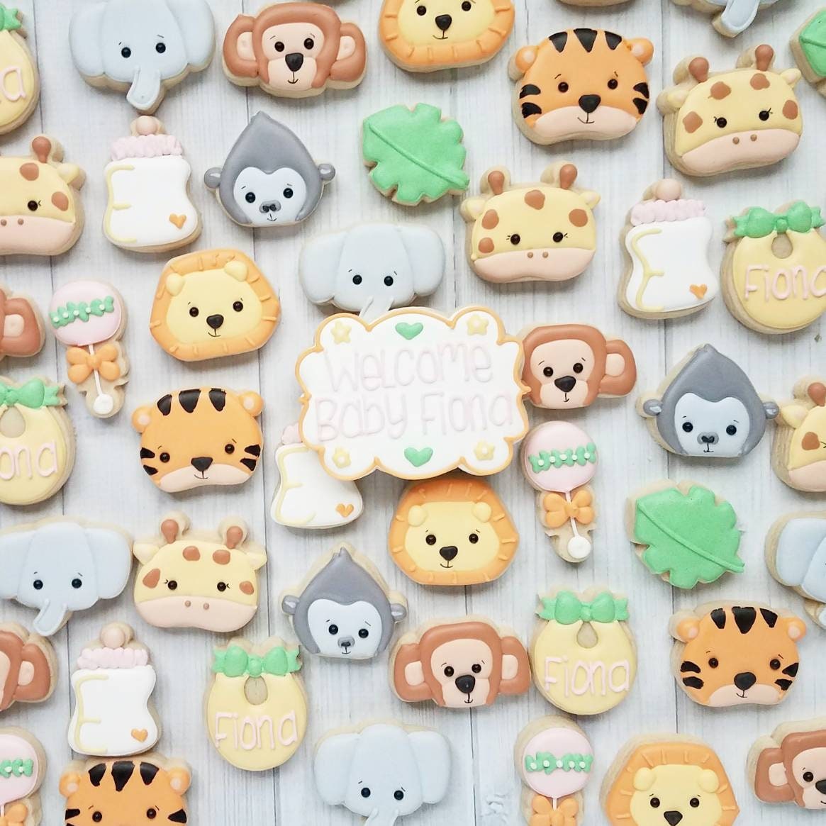 Jungle Animal Cookies - Etsy