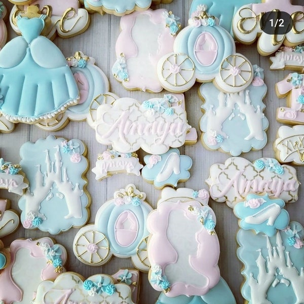 Cinderella Cookie - Etsy