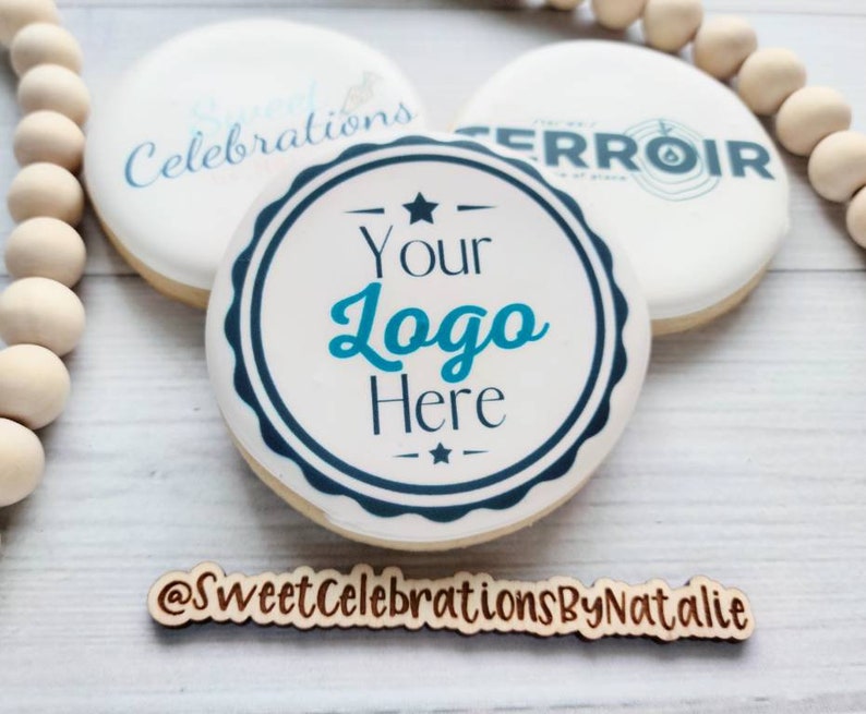 Mini Logo Cookies Custom Printed - Etsy