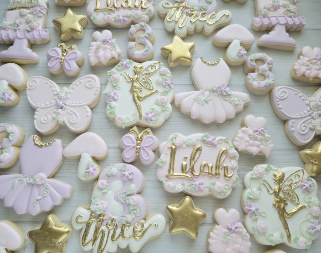 Custom Fairy Birthday Cookies: Decorated Sugar Cookies - Etsy