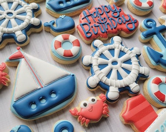 Nautical Themed Cookies Party Favor - Modify for Your Event (birthday ...