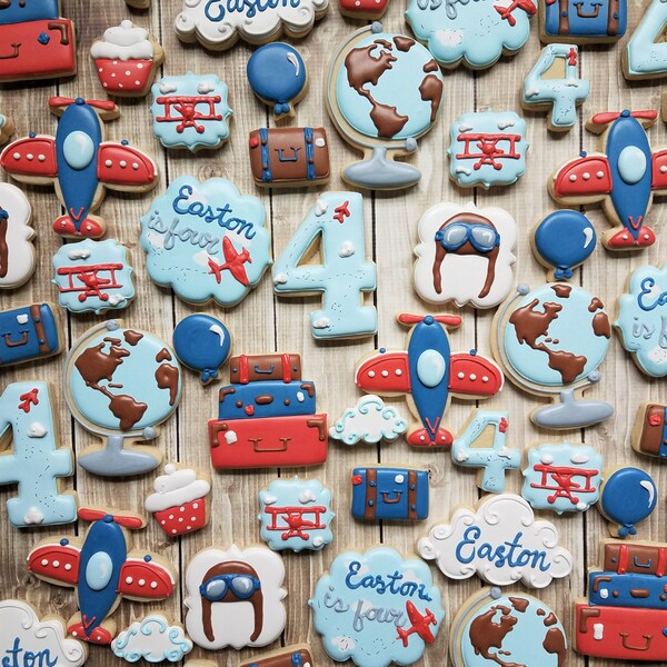 Airplane Cookies - Etsy