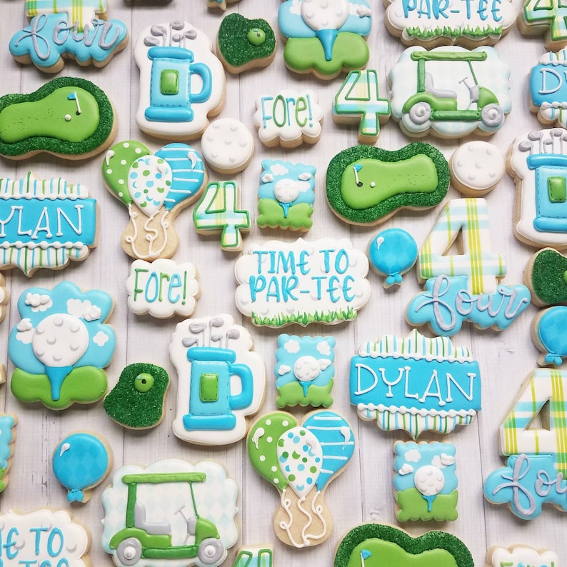 Golf Birthday Cookies - Etsy