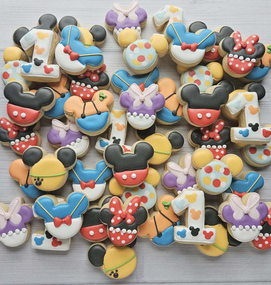 Mickey and Friends Theme Mini Cookies - Etsy