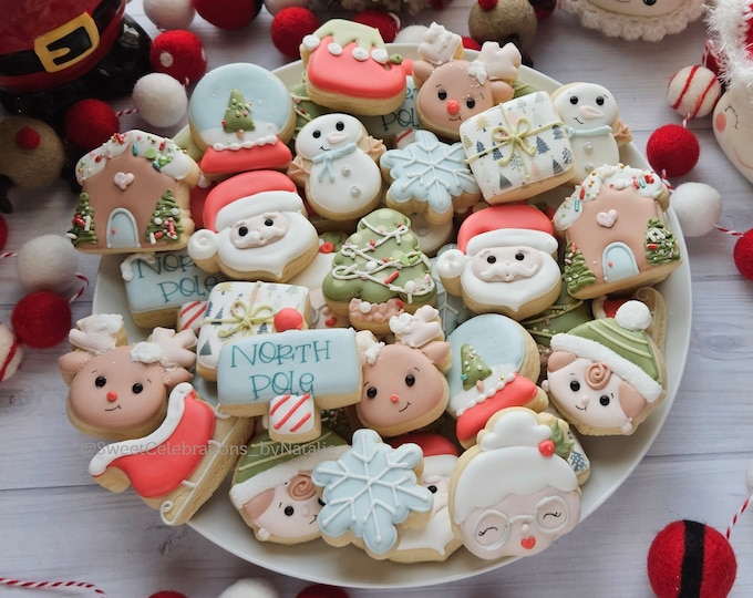 Assorted Christmas Mini Cookies-sold by the Dozen - Etsy