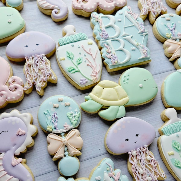 Under the Sea Cookies for Baby Shower - Etsy