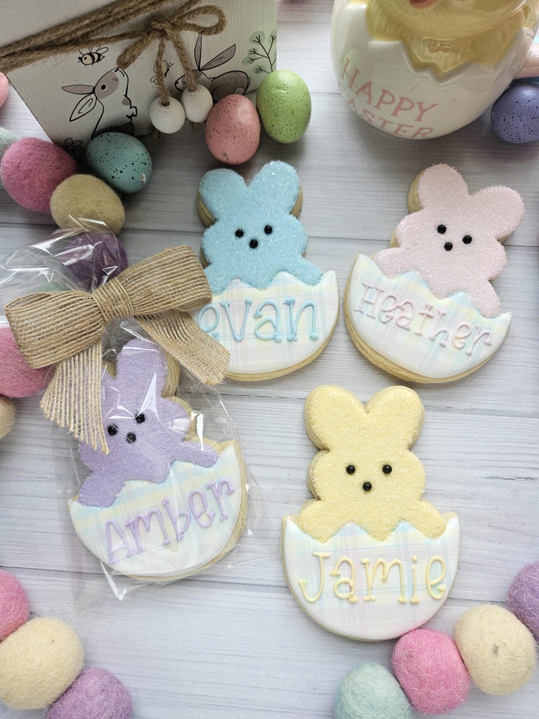 Personalized Peep Cookie ***SHIPS March 30th - Etsy
