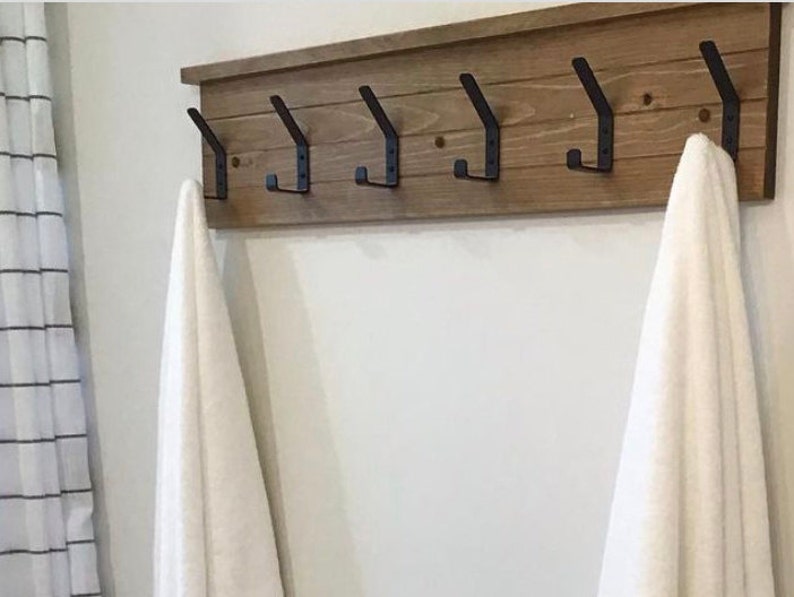 Rustic Farmhouse Entryway Coat Rack Mudroom Hanger Hooks - Etsy