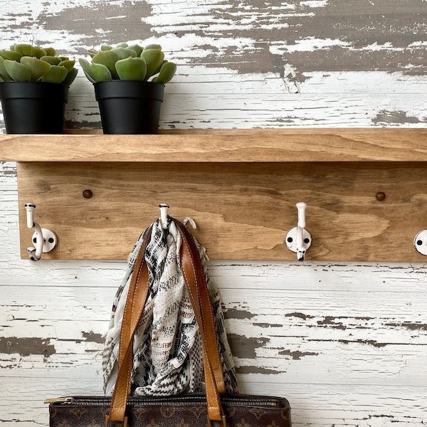 Rustic Coat Rack - Etsy