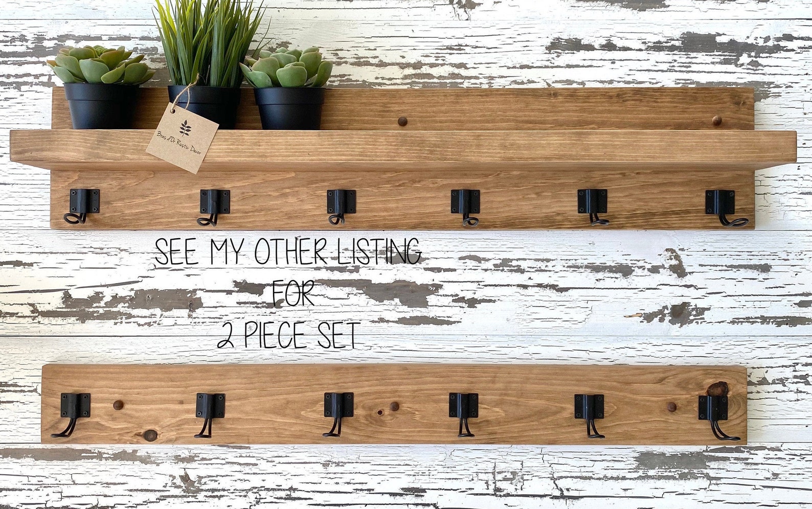 Easy Install-hardware Included Rustic Farmhouse Coat Hook - Etsy Canada