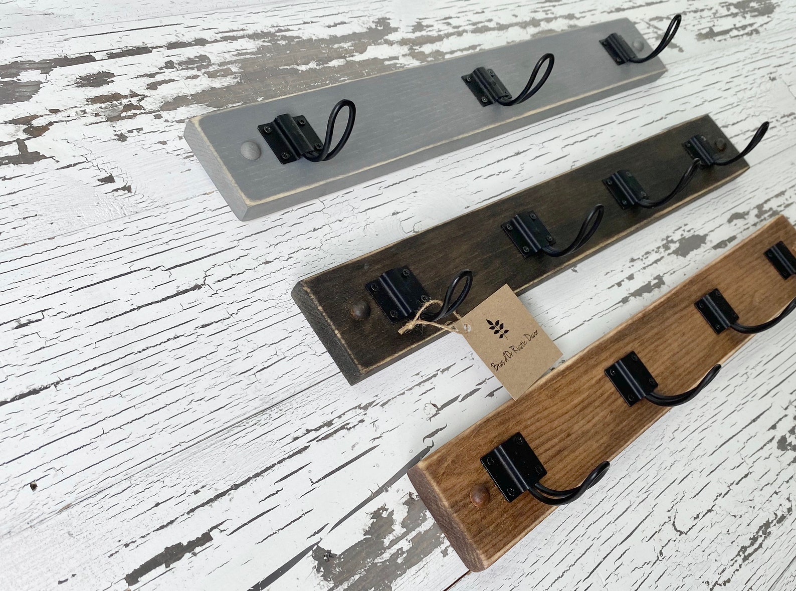 Easy Install Rustic Farmhouse Coat Hook Rack Wood Hook - Etsy Canada