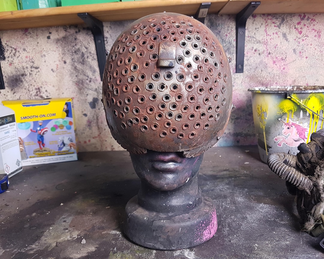 Post Apocalyptic Raider Mask / Helmet With Real Rust - Etsy