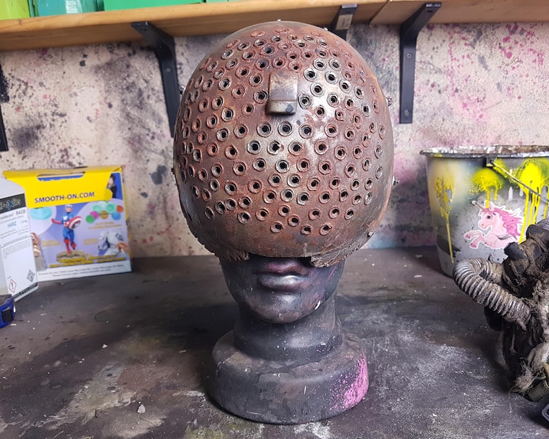 Post Apocalyptic Raider Mask / Helmet With Real Rust - Etsy