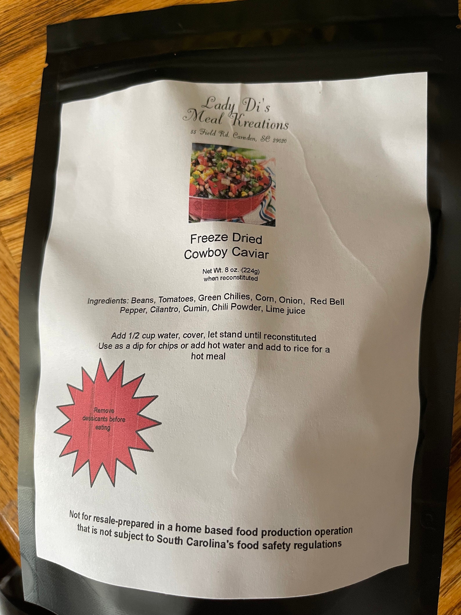 Freeze Dried Cowboy Caviar. Healthy Meals for Camping, Hiking, Snacks ...