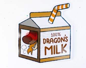 Dragon Milk Sticker - Etsy UK