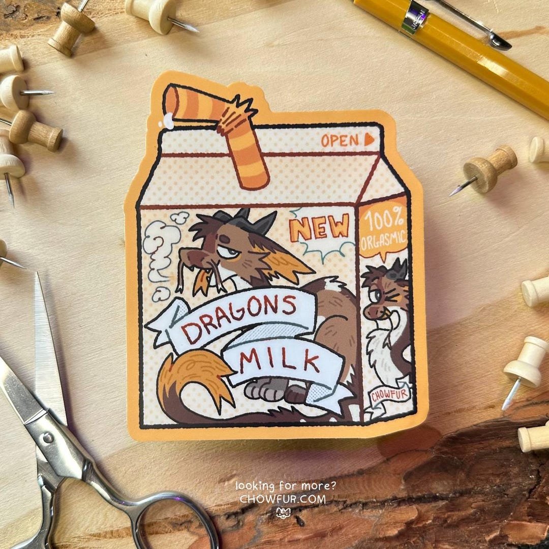Dragon's Milk Vinyl Sticker - Etsy