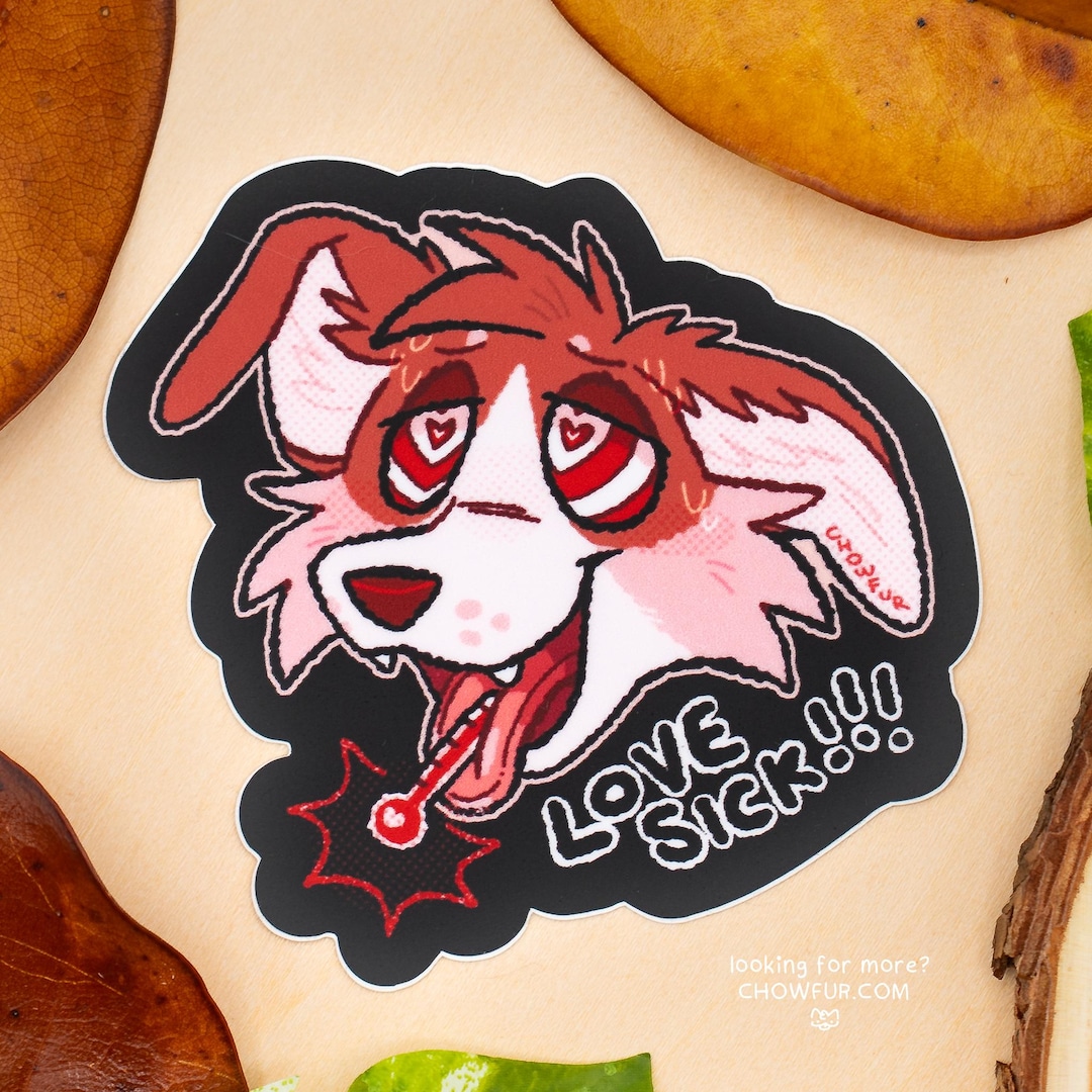 Love Sick Vinyl Sticker - Etsy