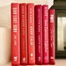 Decorative Book Stack in Red - Etsy