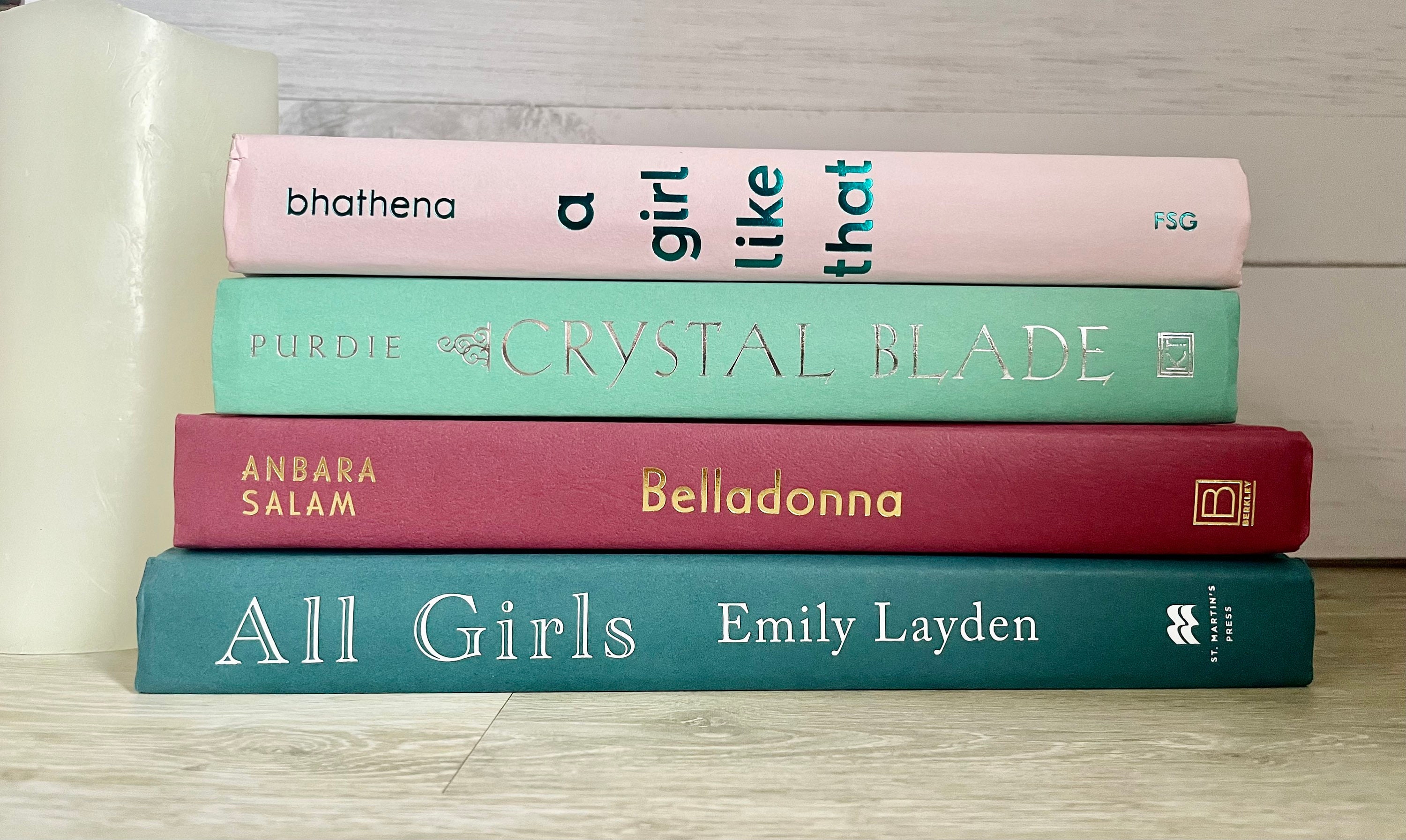 Pink and Blue Aqua Decorative Book Stack - Etsy