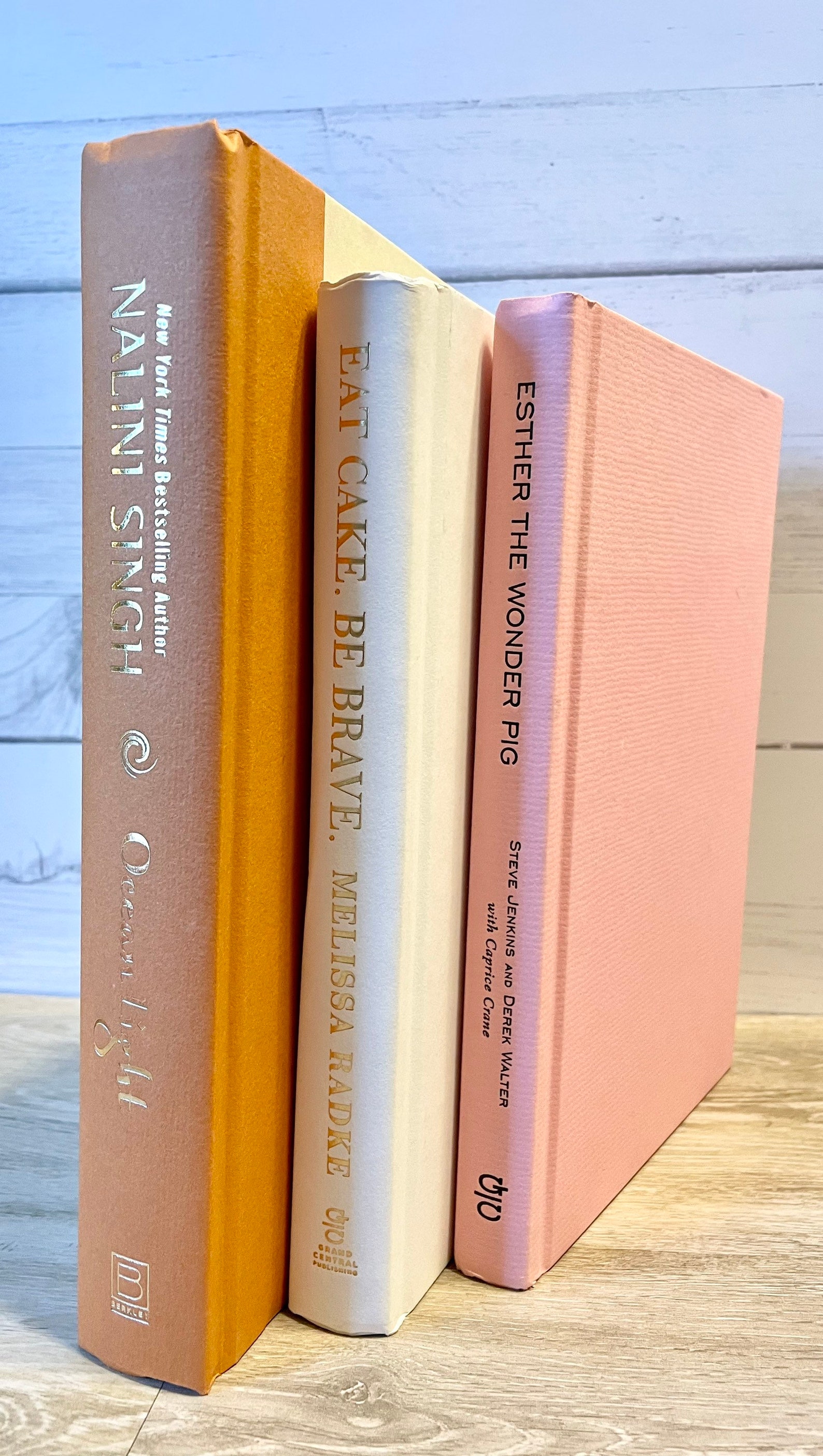 Pink and Orange Decorative Book Stack - Etsy