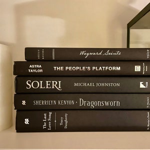 Black and White Decorative Book Stack Set - Etsy