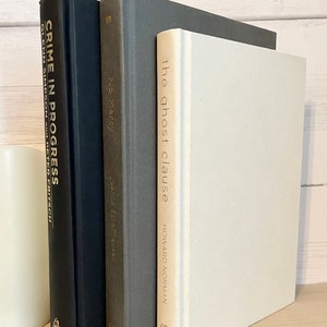 Neutral Gold Decorative Book Stack - Etsy
