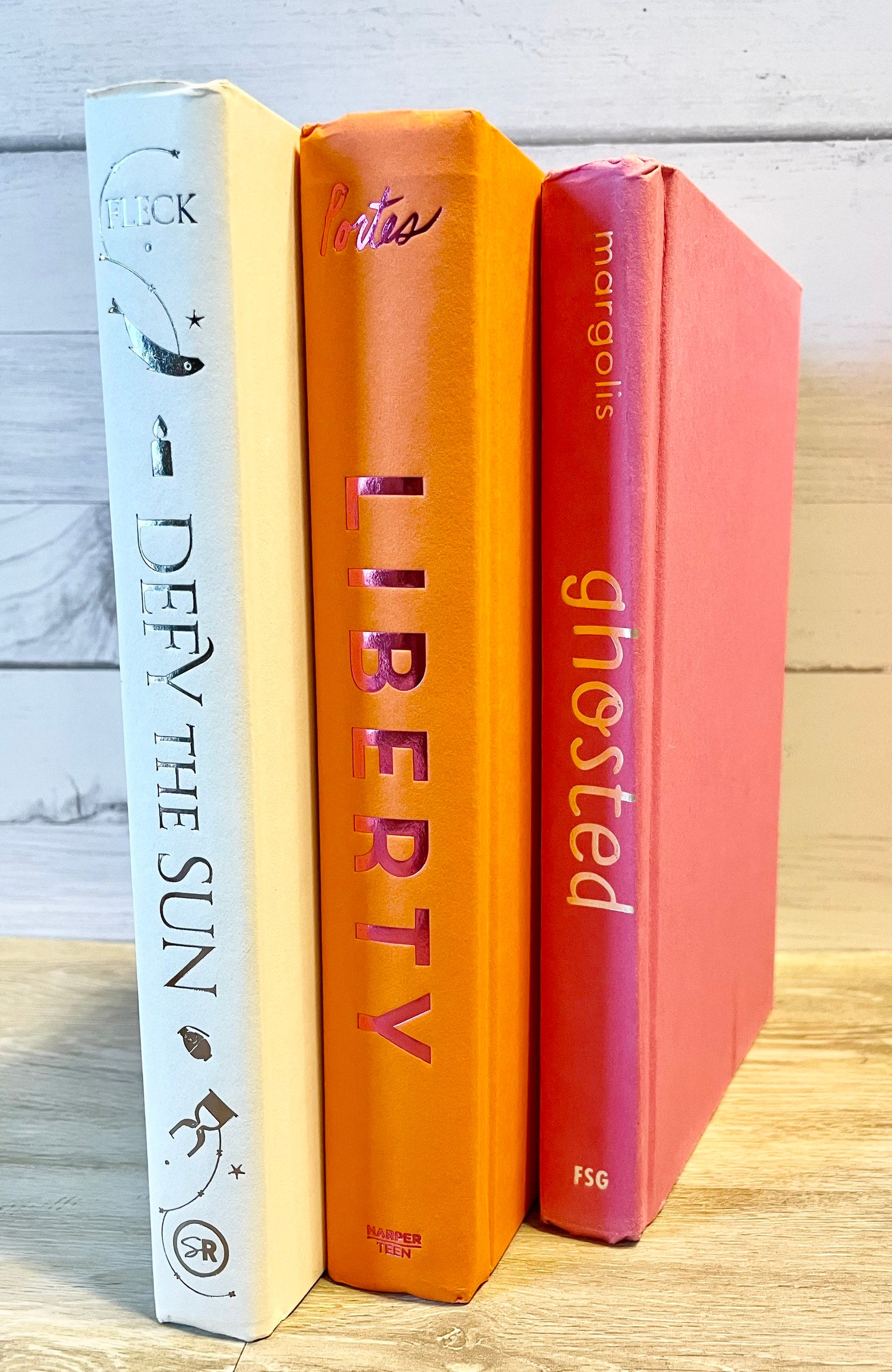 Pink and Orange Decorative Book Stack - Etsy