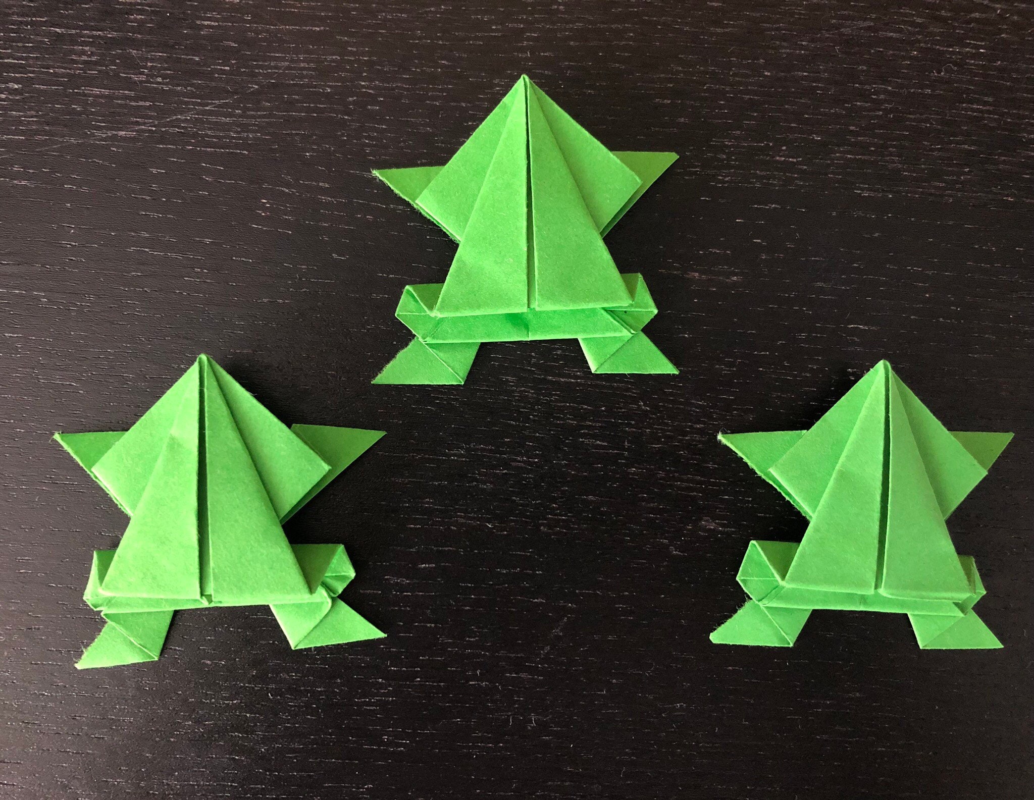 6 Paper Origami Jumping Frogs Solid Color - Etsy