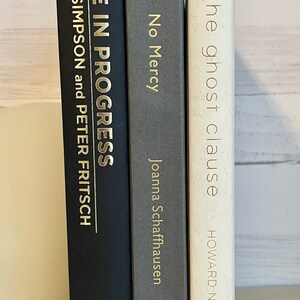 Neutral Gold Decorative Book Stack - Etsy