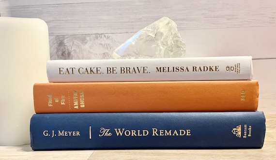 Blue And Orange Book Stack