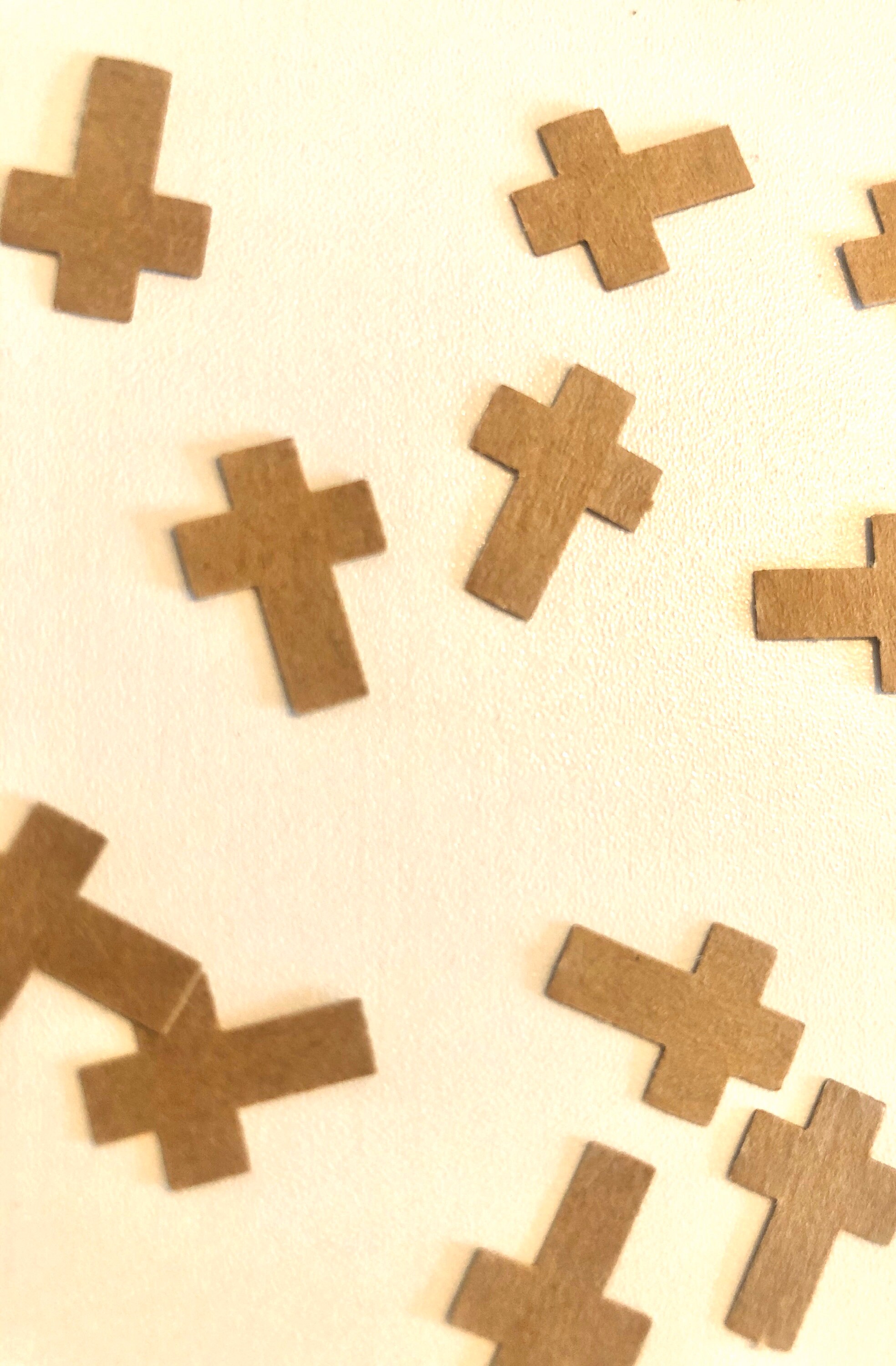 Hand stamped 200 Cross confetti scatter perfect for Baptism | Etsy