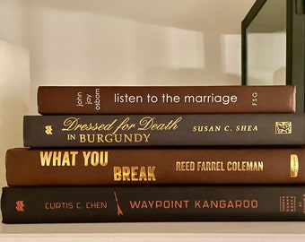 Black and White Decorative Book Stack | Etsy