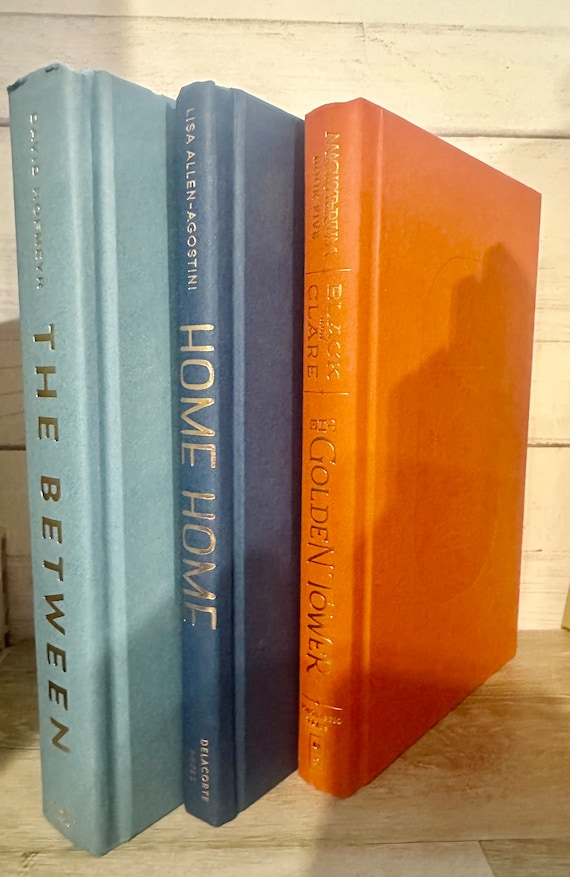 Blue And Orange Book Stack