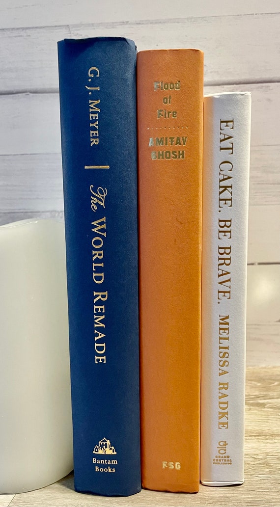 Blue And Orange Book Stack