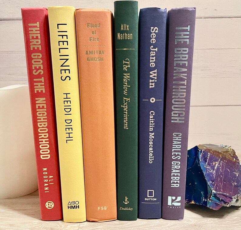 Rainbow Book Stack Set of 6 New Hardcover Books - Etsy