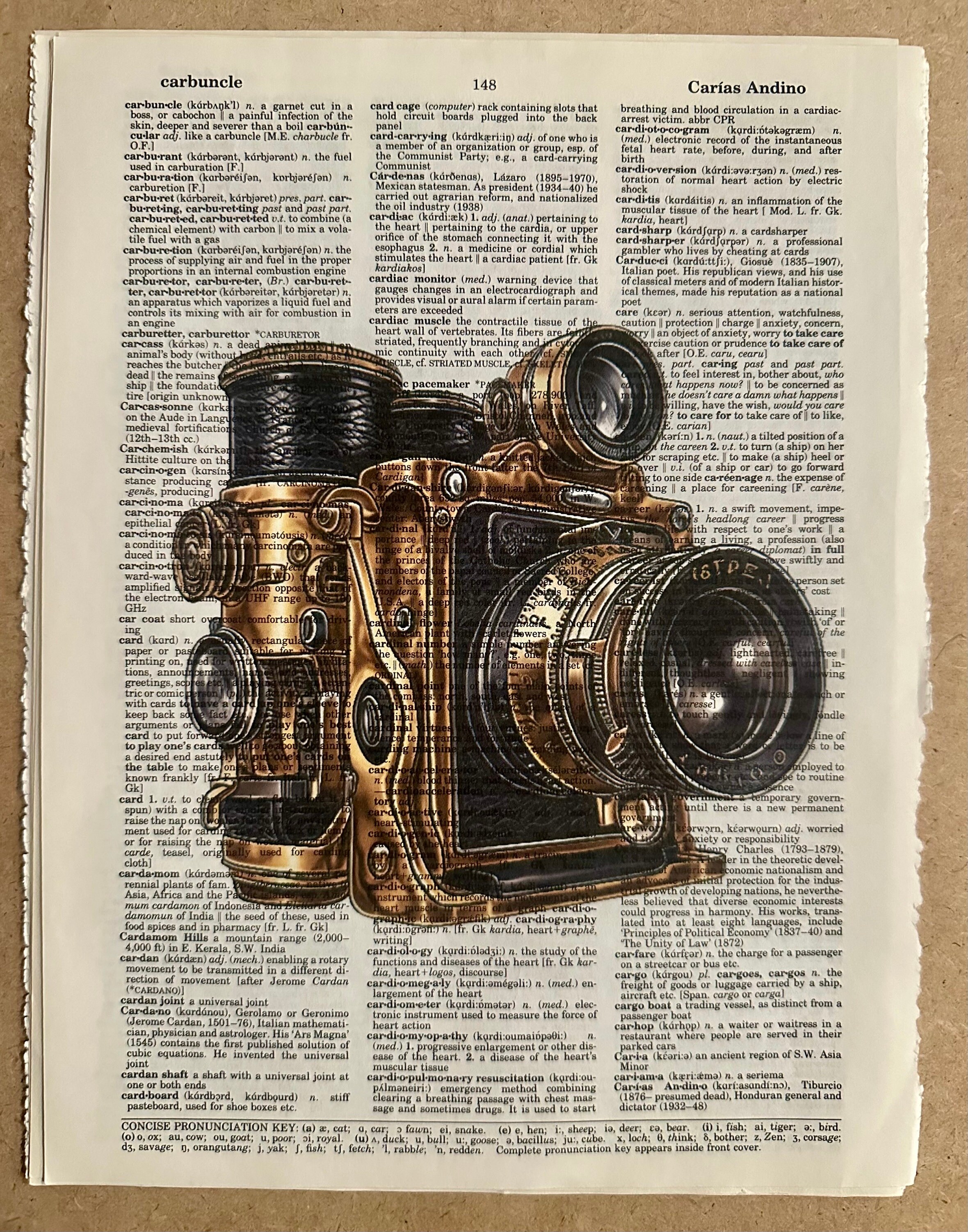 Upcycled Vintage Dictionary Camera Art - Etsy