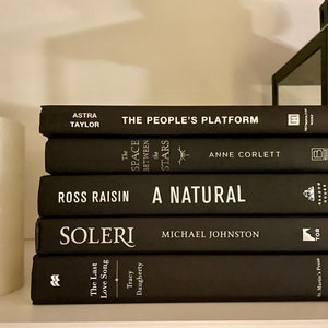 Black and White Decorative Book Stack Set - Etsy