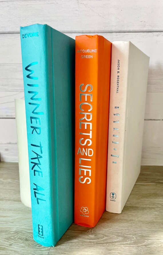 Blue And Orange Book Stack