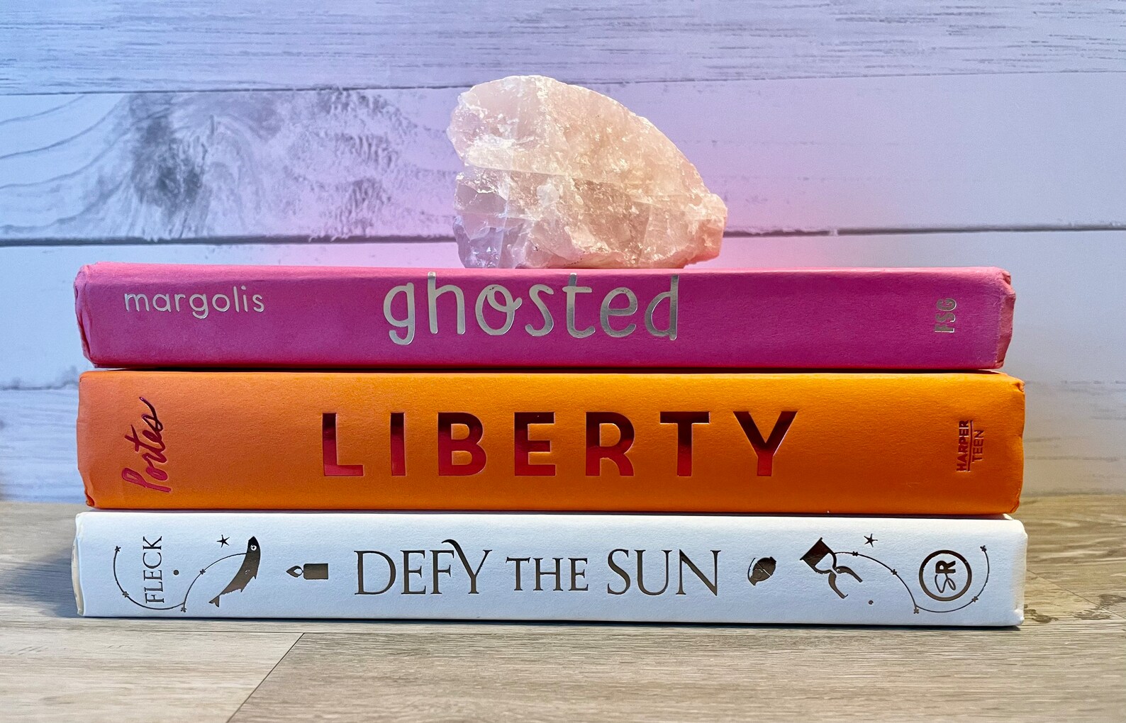 Pink and Orange Decorative Book Stack - Etsy