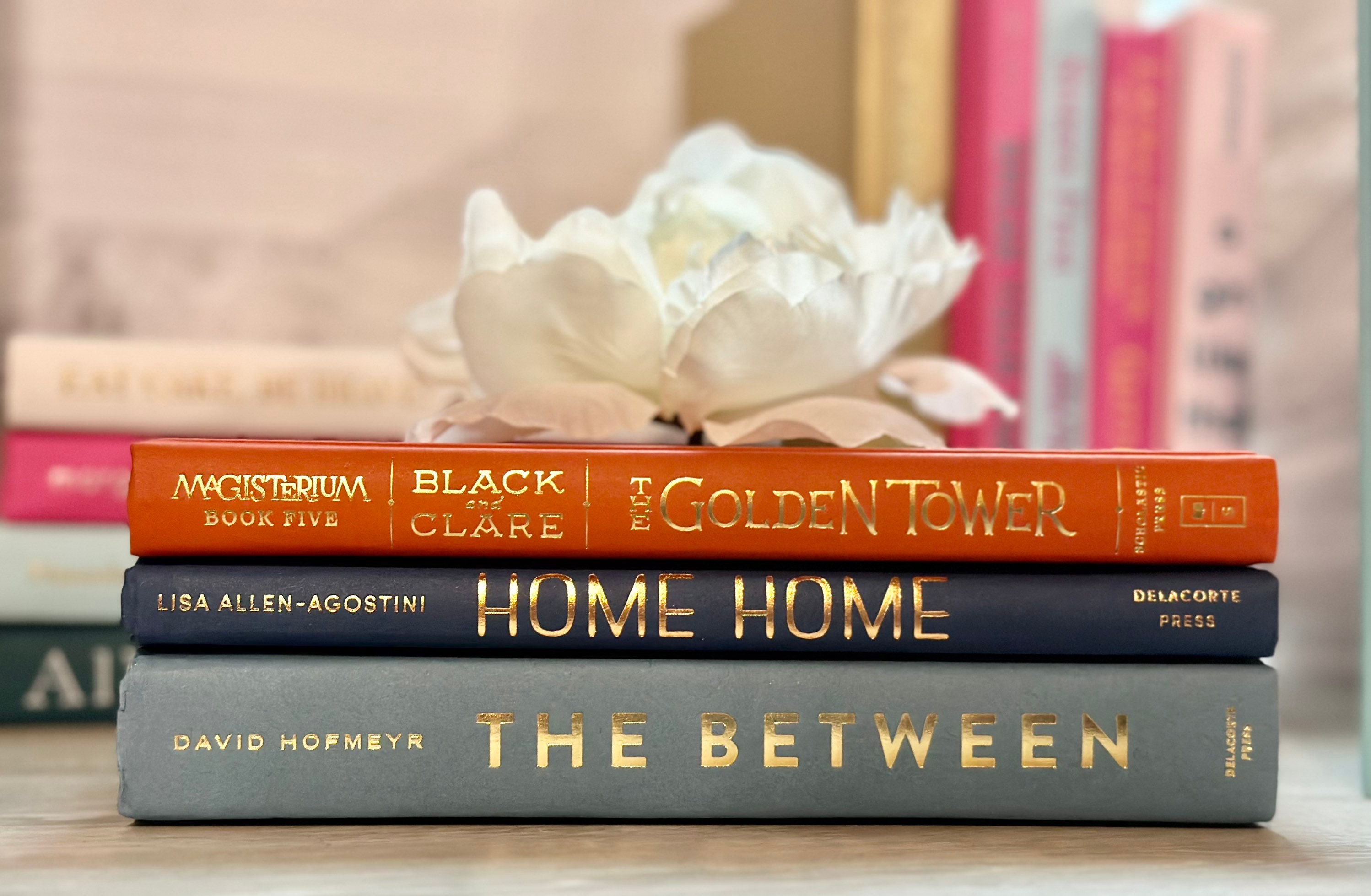 Blue And Orange Book Stack