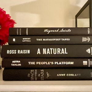 Black and White Decorative Book Stack Set - Etsy