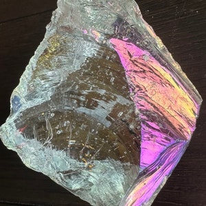 Rainbow Decorative Glass Rock - Etsy