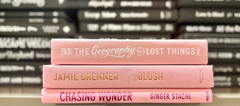 Light Pink Decorative Book Stack - Etsy